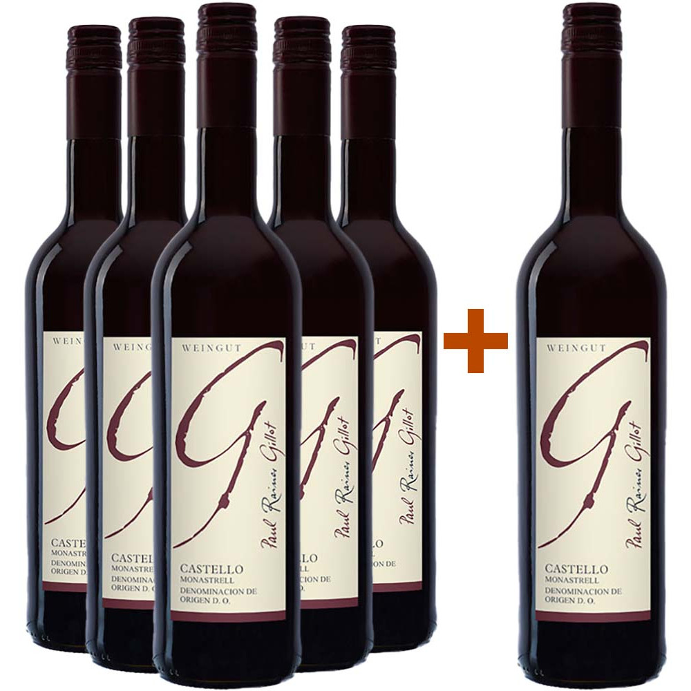 Paul Rainer Gillot 5+1 Paket "Castello" Monastrell süß
