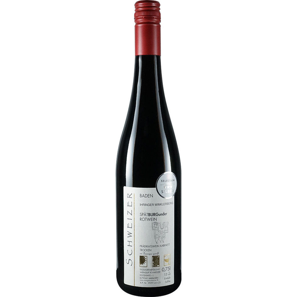Schweizer 2020 Ihringer Winklerberg Spätburgunder Rotwein im Barrique ...