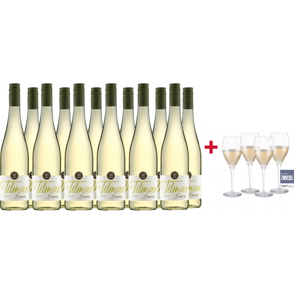 Tilmann Secco Paket + 4er Set Proseccogläser