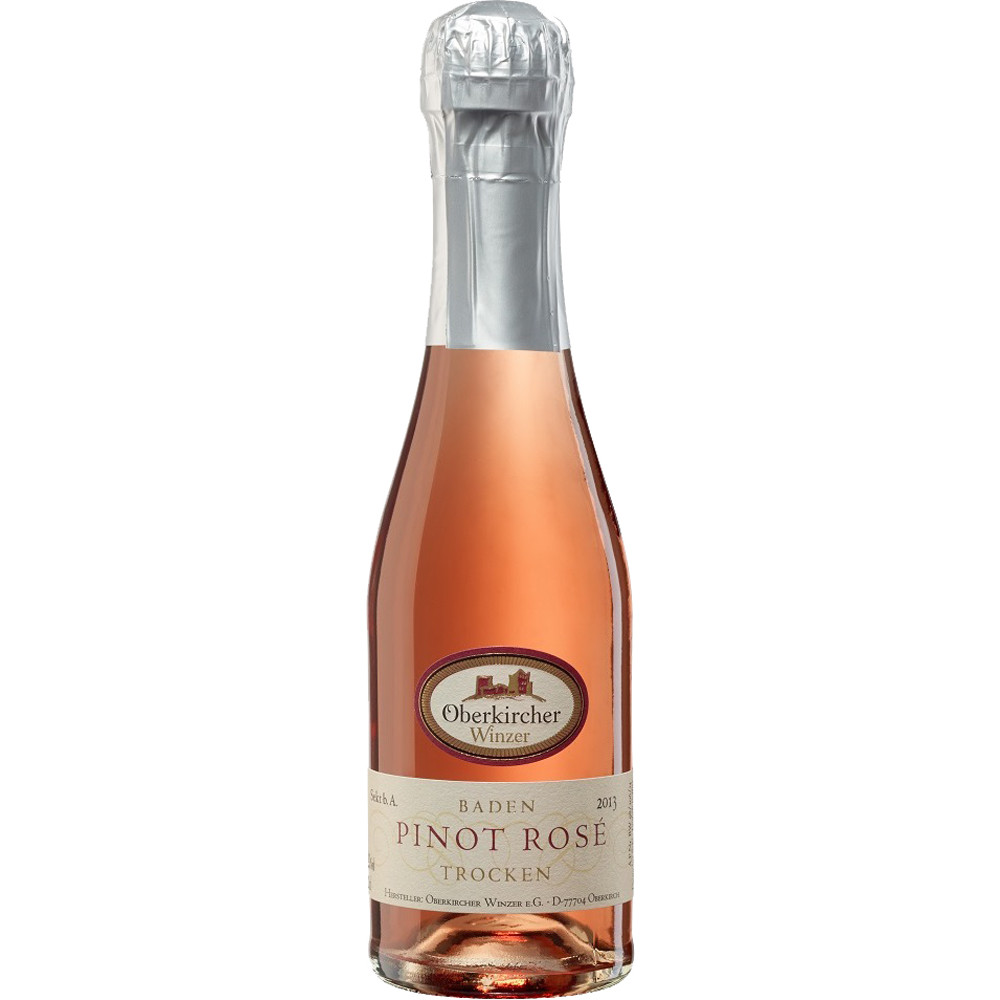 Oberkircher Winzer 2023 Pinot rosé Sekt – PICCOLO trocken 0,2 L