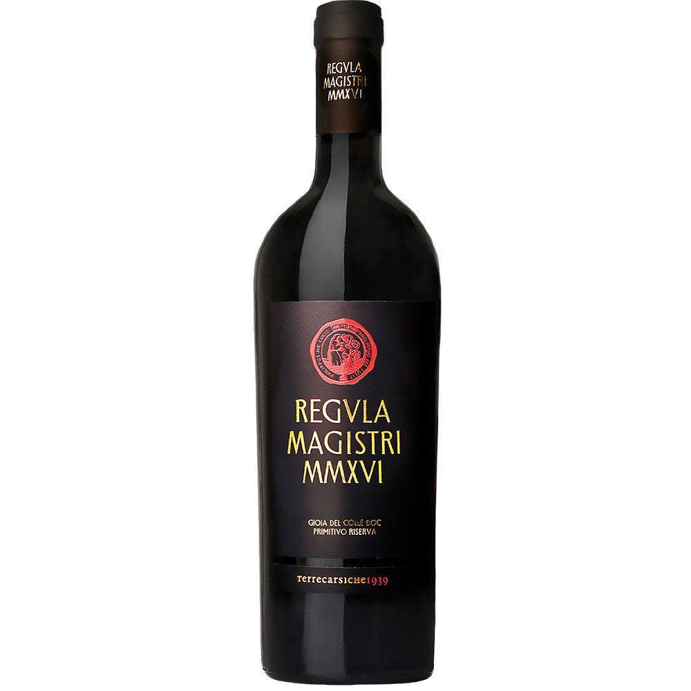 Terrecarsiche 1939 REGULA MAGISTRI Primitivo Gioia del Colle Riserva ...