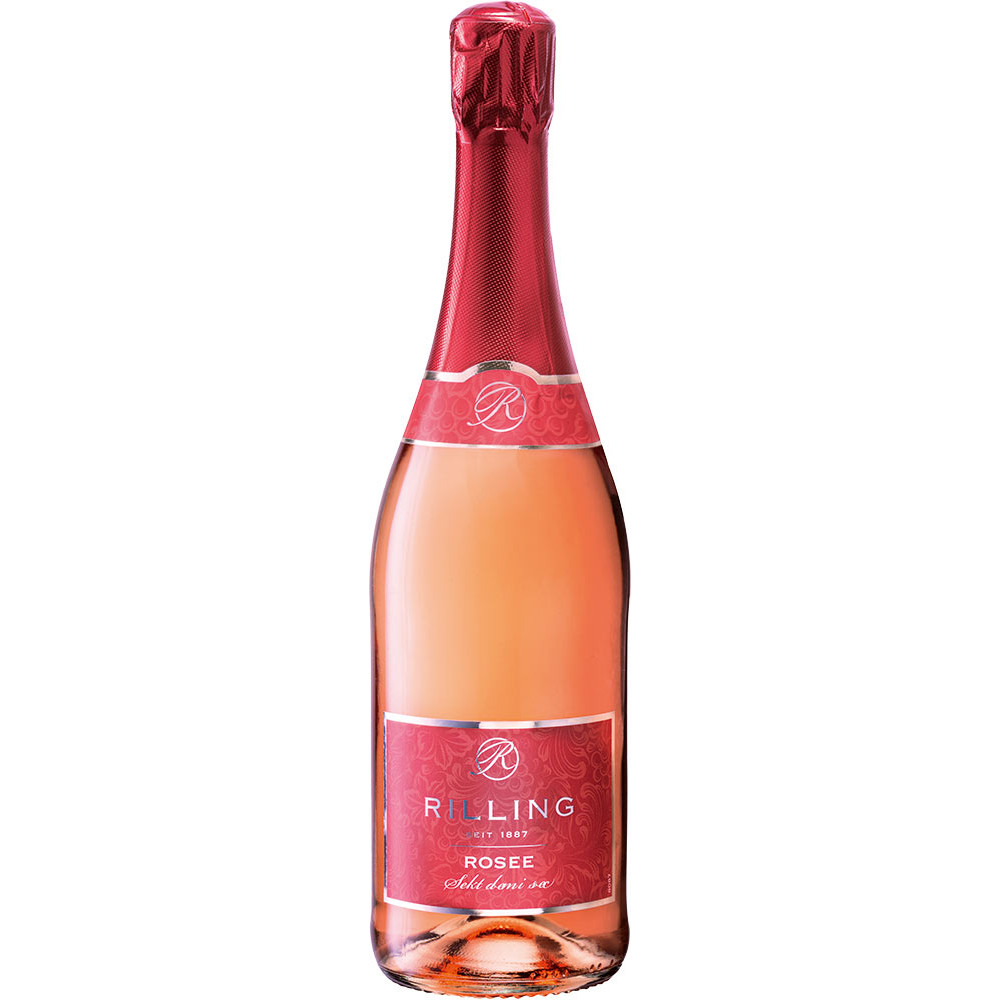 Rilling Sekt Rosé Sekt demi sec halbtrocken
