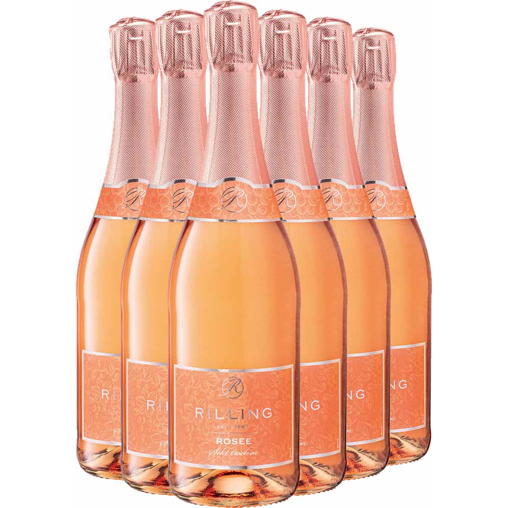 Rilling Sekt Paket Rosé Sekt trocken - Rilling Sekt