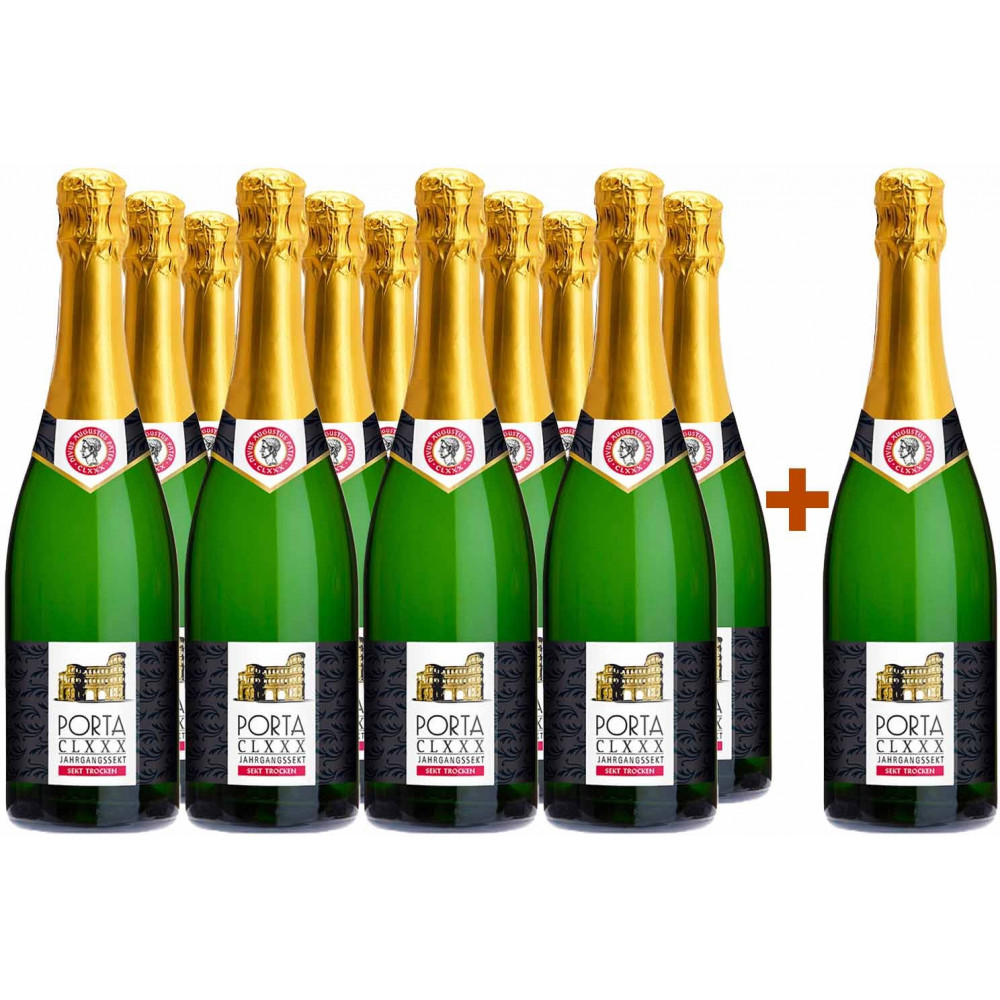 Porta CLXXX Sekt 11+1 Paket Porta CLXXX Jahrgangssekt trocken