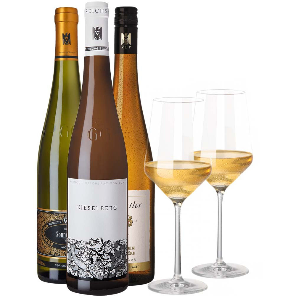VDP Riesling GG Festtagspaket + Gläser
