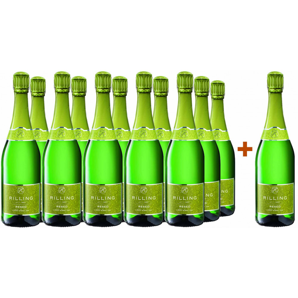 Rilling Sekt 11+1 Paket "Rilling Resed" Sekt halbtrocken