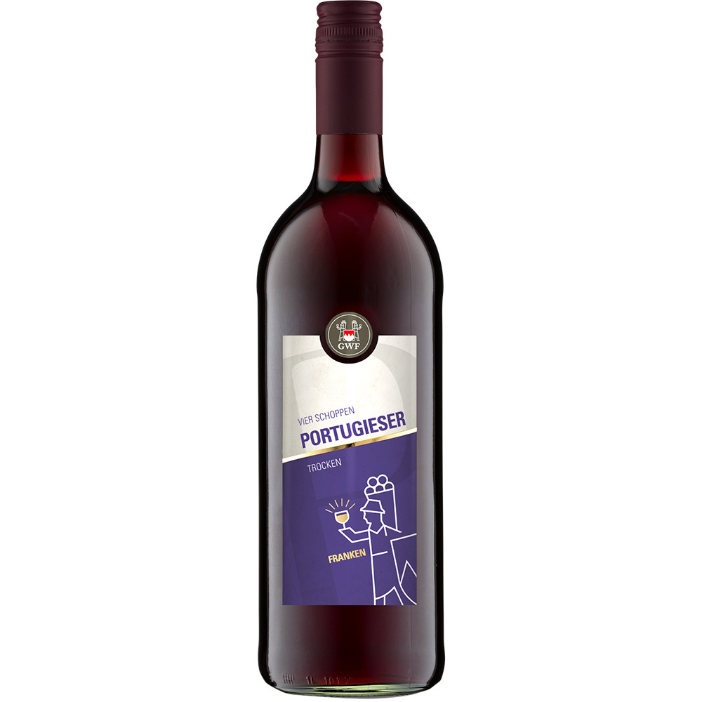 Winzergemeinschaft Franken 2024 VIER SCHOPPEN Portugieser trocken 1,0 L