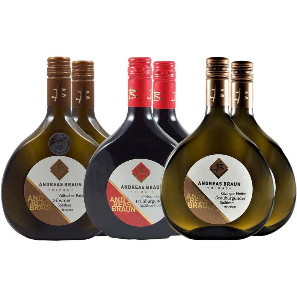 Andreas Braun Bocksbeutel PS Spätlese trocken Probierpaket