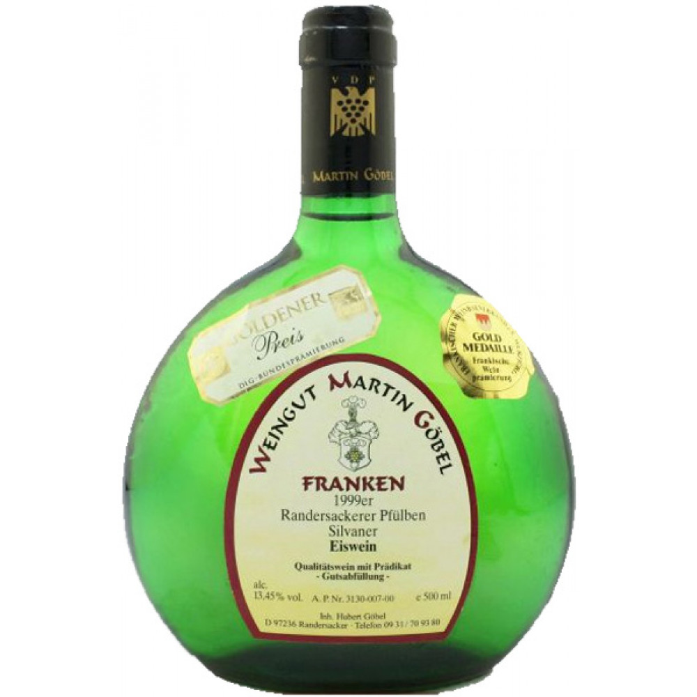Martin Göbel 1999 Randersackerer Pfülben Silvaner Eiswein edelsüß 0,5 L